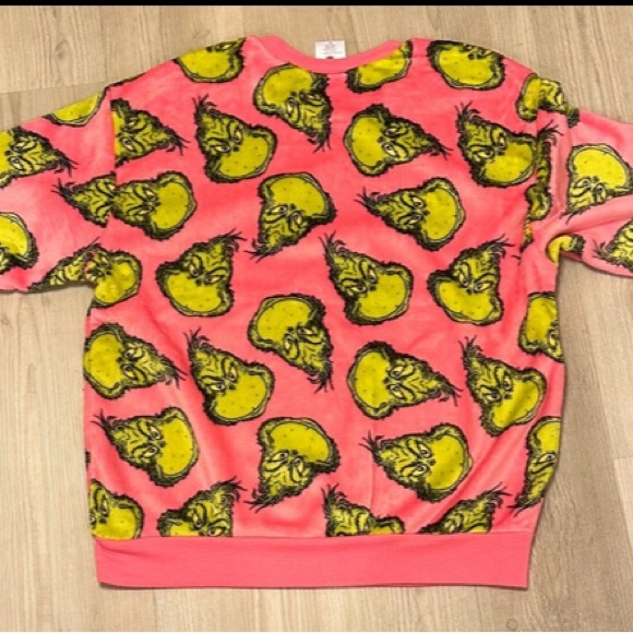 The Grinch | Sweaters | The Grinch Pinkmas Pink Fleece Sweater Medium M ...